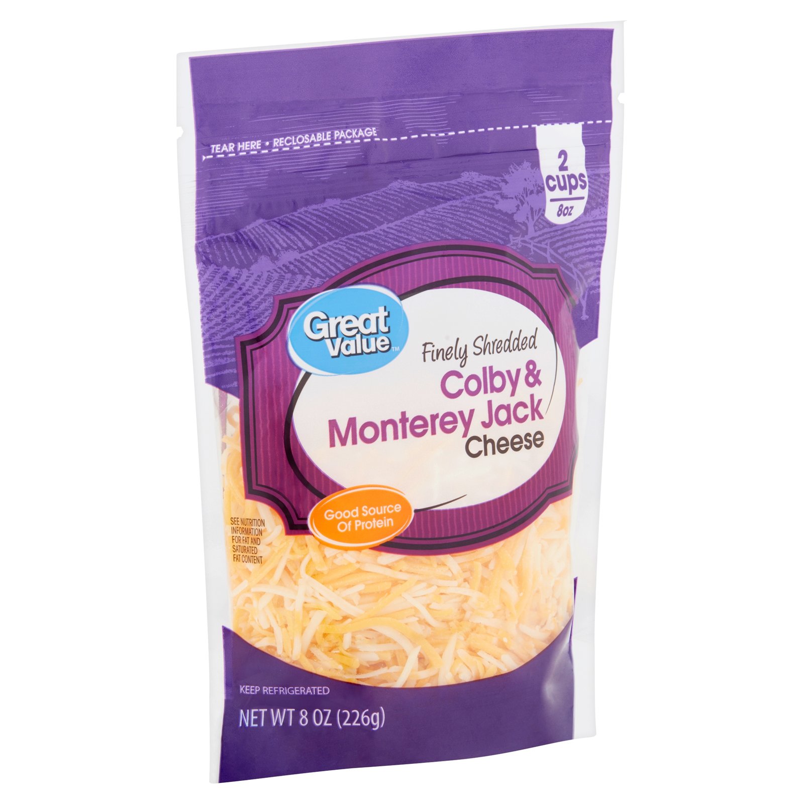 Great Value Finely Shredded Colby & Monterey Jack Cheese – ENVOSHOP